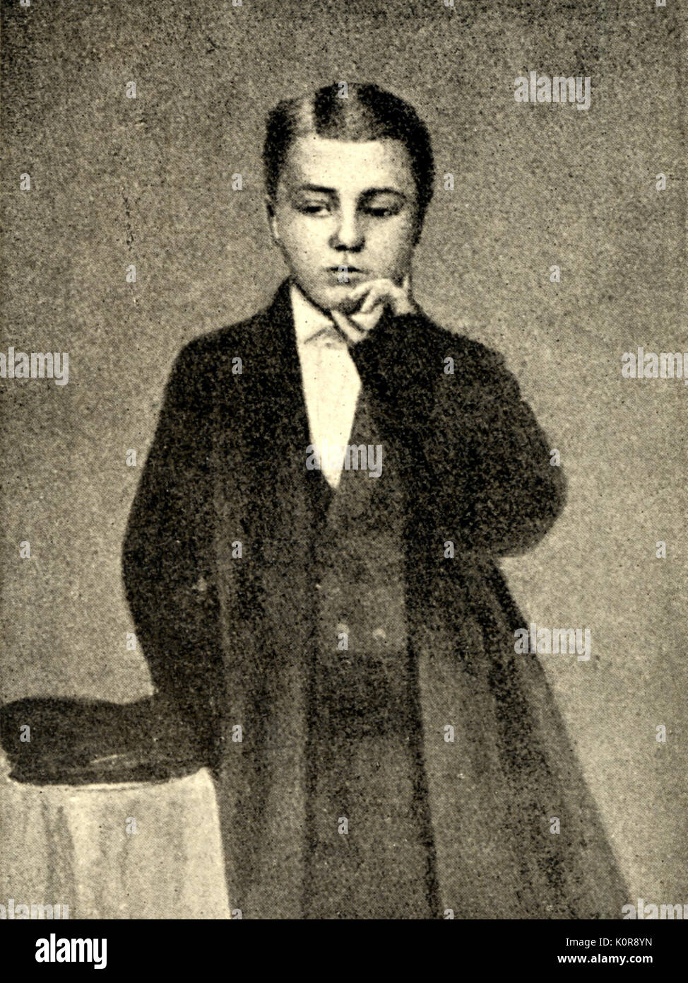 Edvard GRIEG as a boy Norwegian composer, 1843-1907 Stock Photo - Alamy