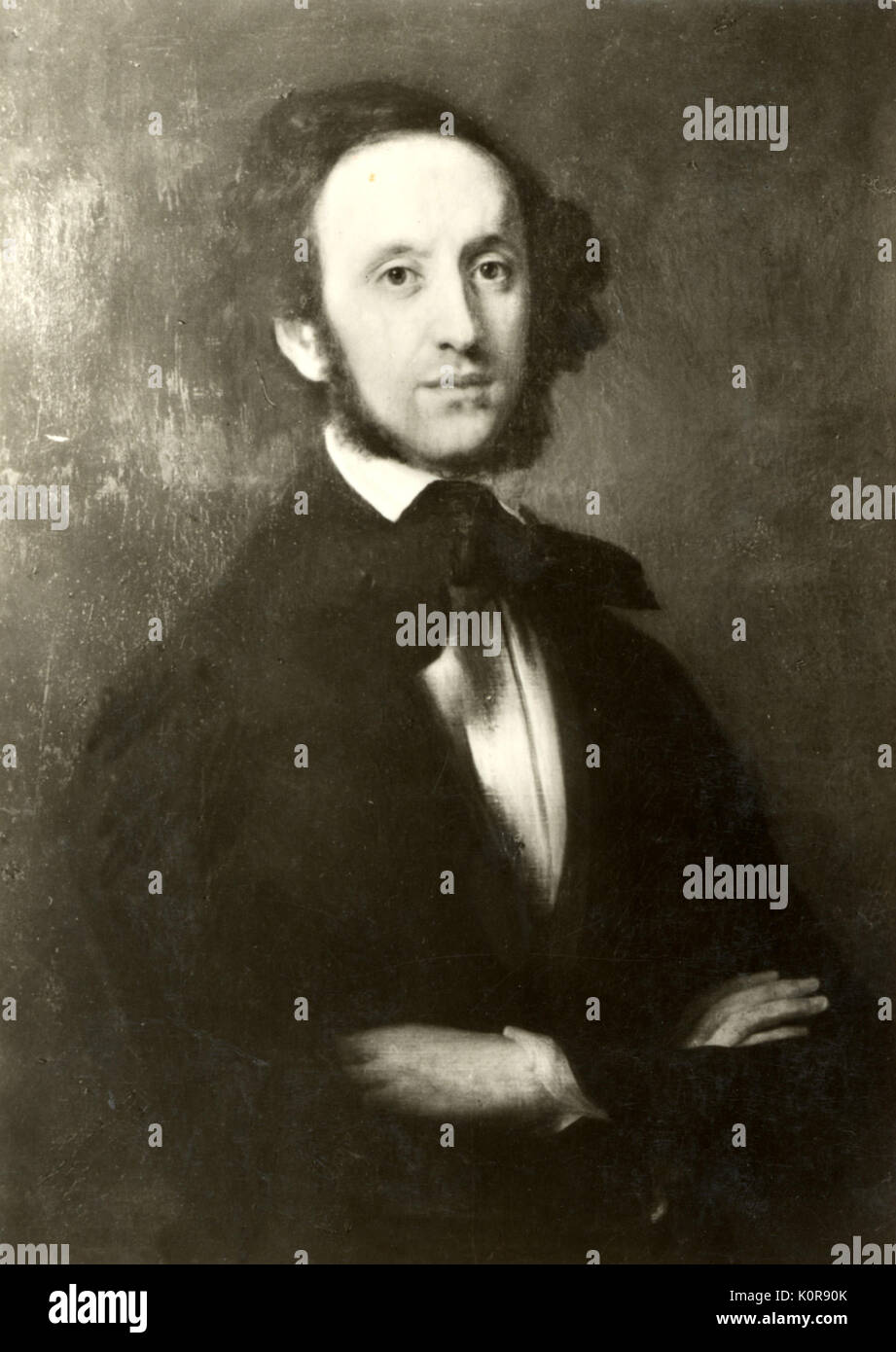 Felix Mendelssohn portrait. German composer, 1809-1847 Stock Photo - Alamy