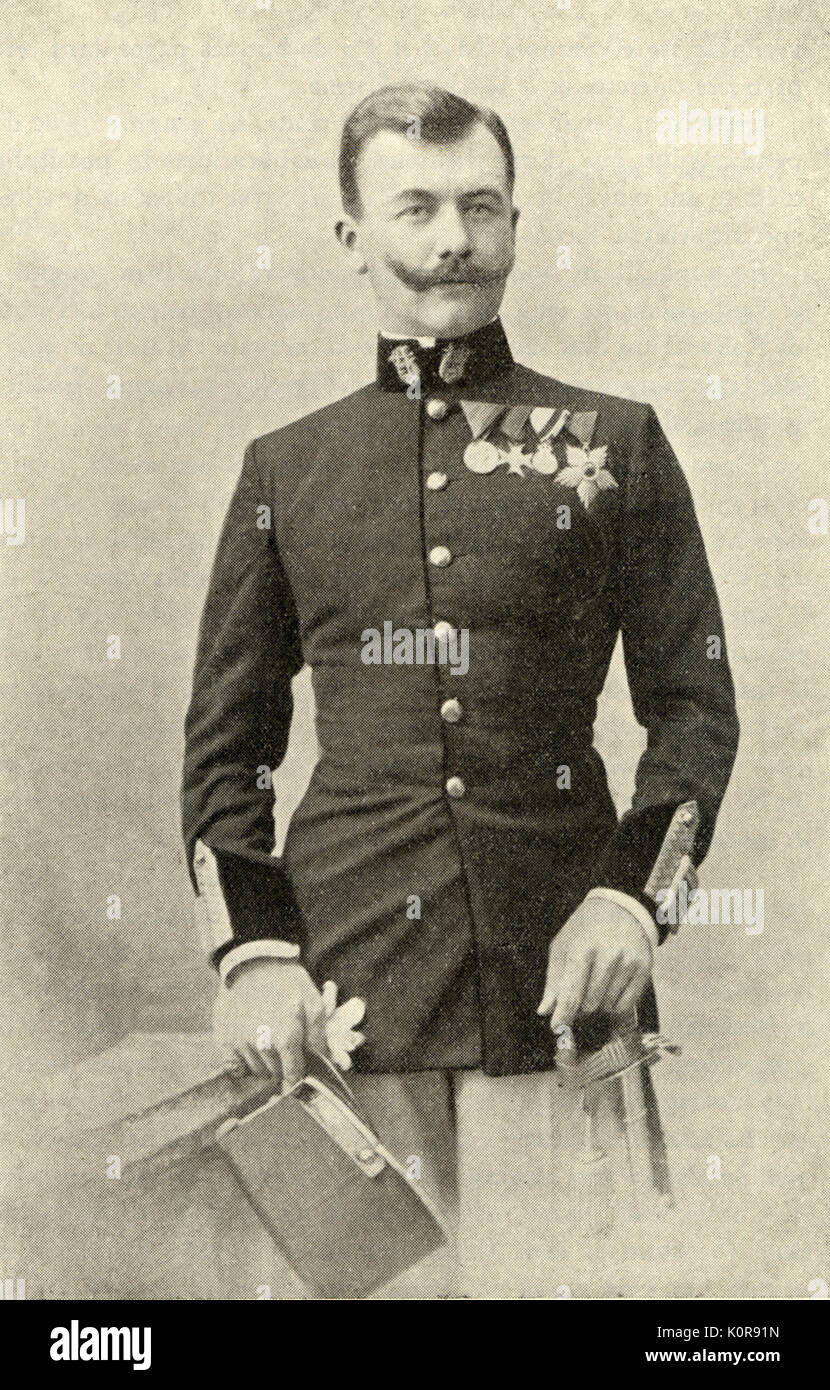 Franz LEHÁR in uniform as bandmaster of infantry regiment no 26, 1900 ...