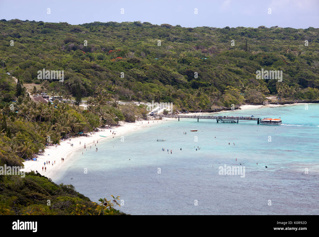 The view of Easo village beach on Lifou Island (New Caledonia Stock ...