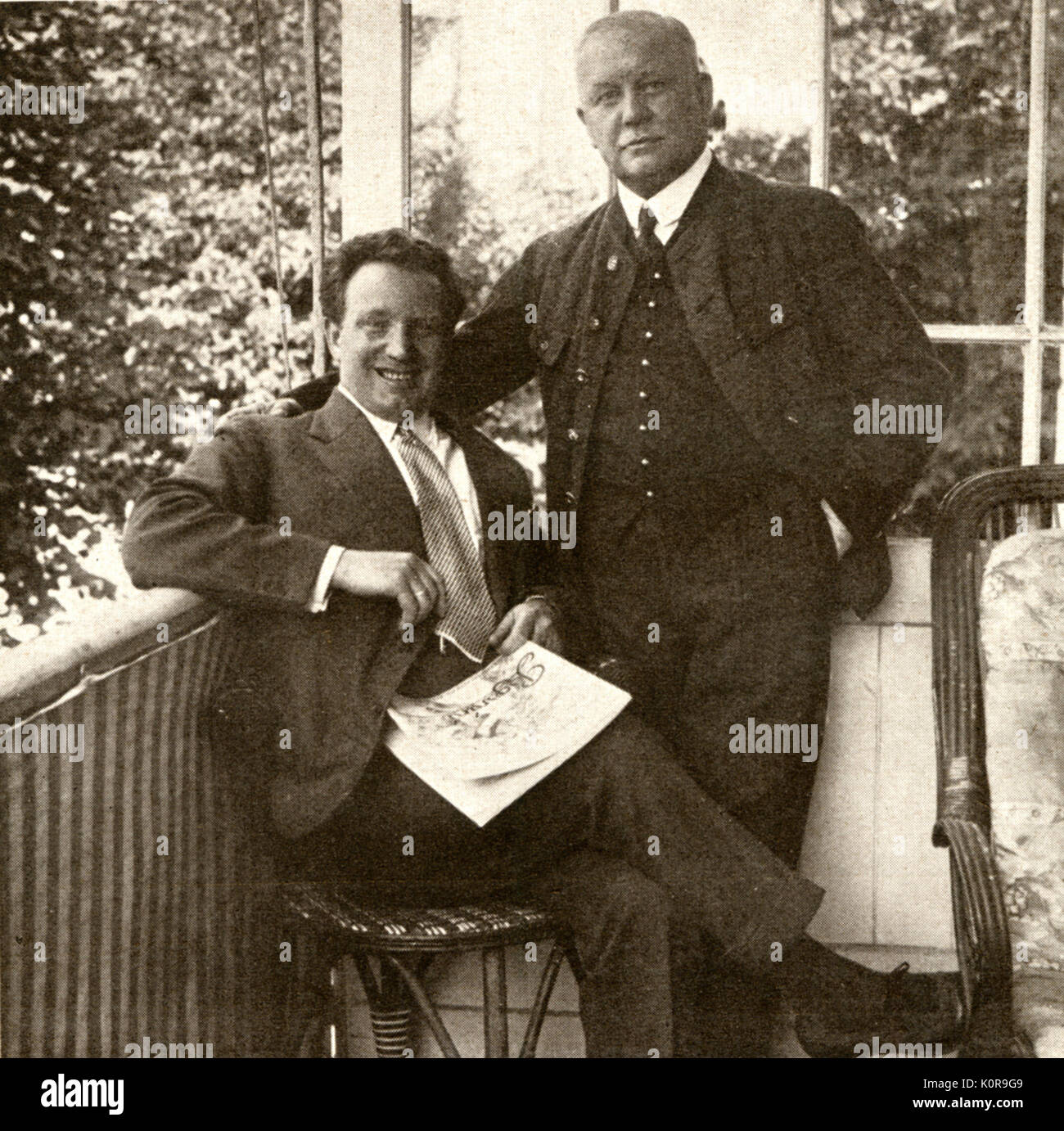 Franz LEHAR and Richard Tauber in Lehar's villa at Bad Ischl. Hungarian ...