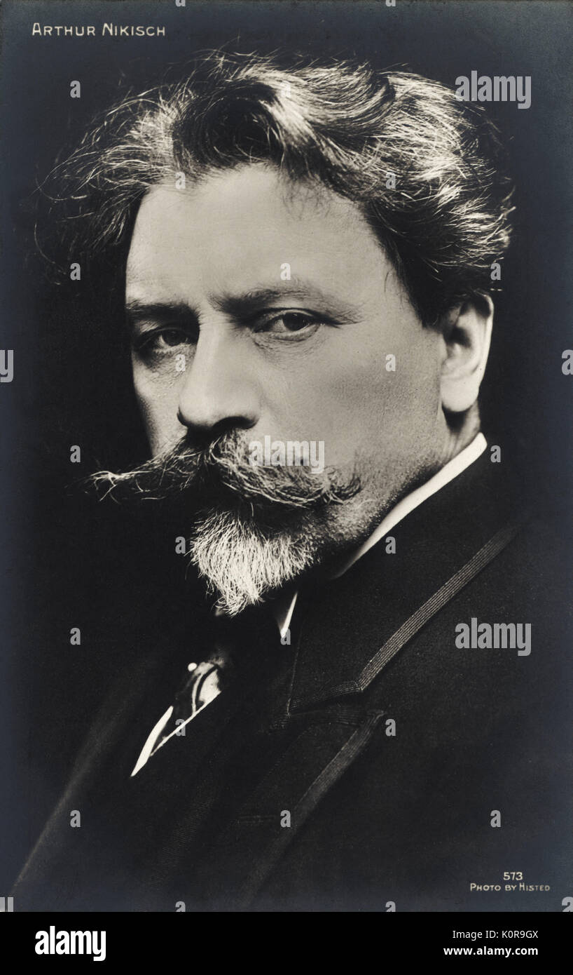 Arthur NIKISCH, portrait. Hungarian / German conductor 1865-1922 Stock ...