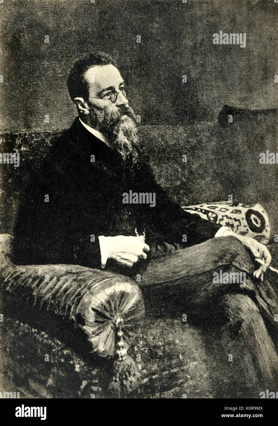 Nikolai Rimsky-Korsakov by Repin Russian composer (1844-1908 Stock Photo - Alamy