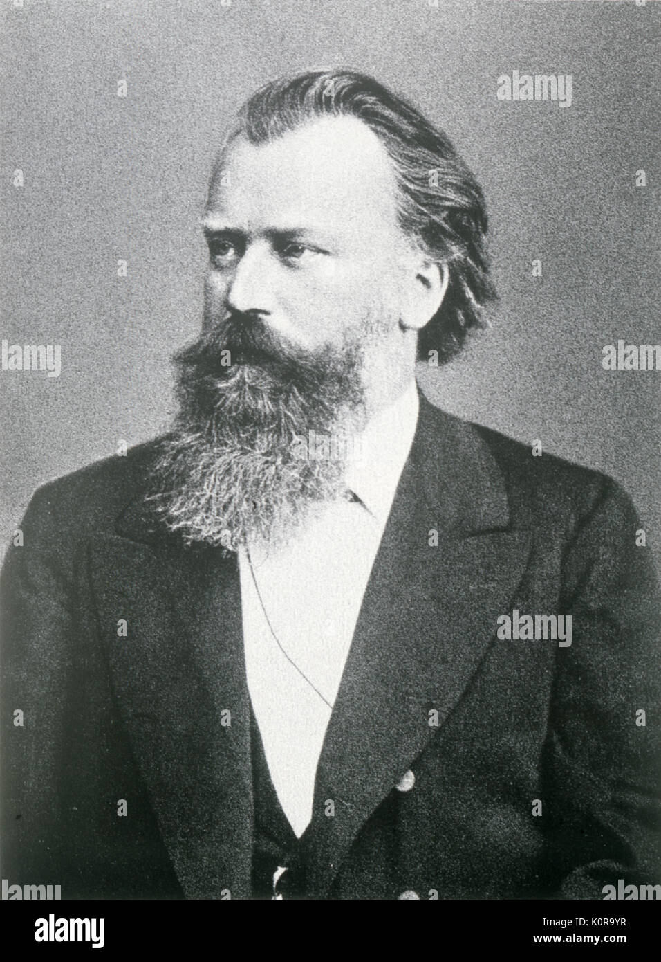 Johannes Brahms in 1883. German composer 7 May 1833 - 3 April 1897 ...