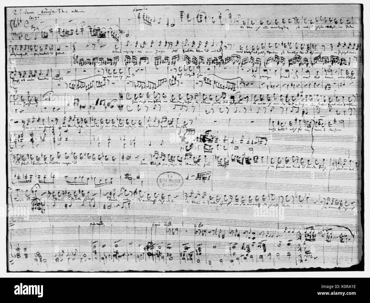 WEBER, C.M.von - 'Euryanthe' (handwritten score) German Composer and ...