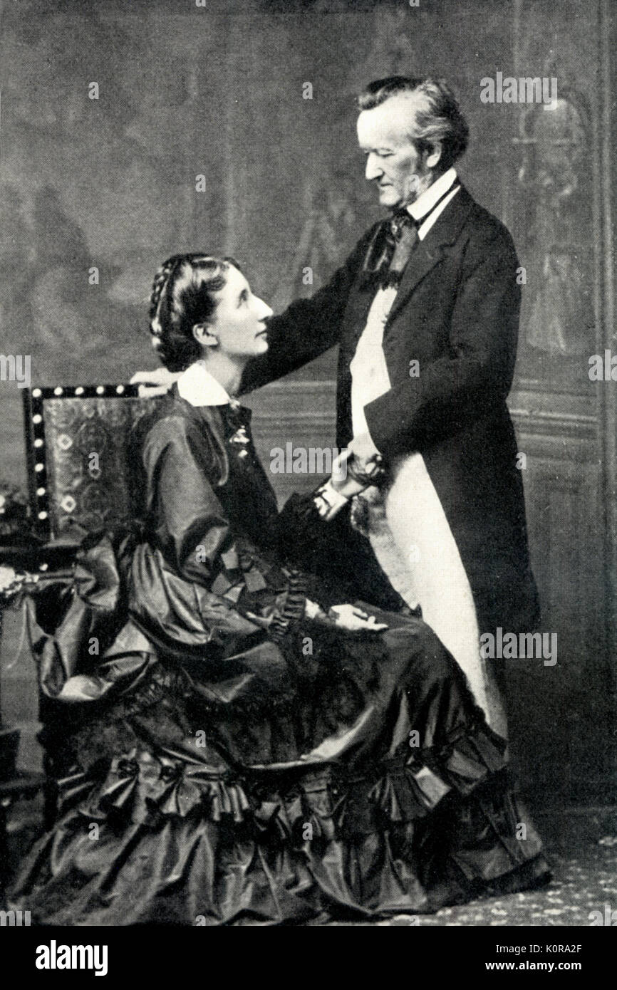 WAGNER, Richard and Cosima in 1872 German composer & author, 1813-1883 ...
