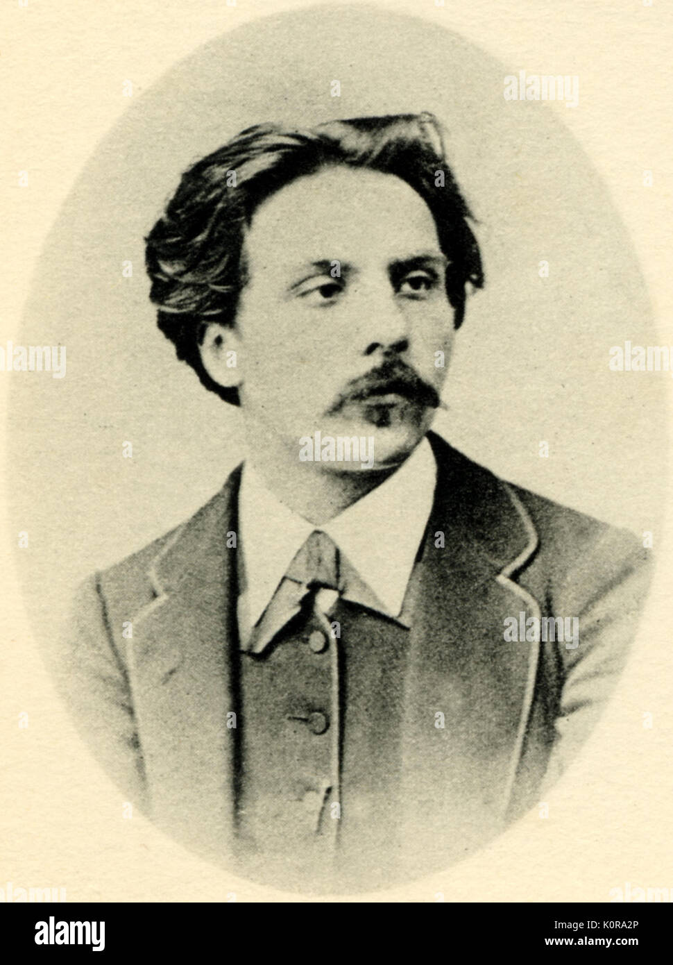 Gabriel Fauré as a young man. French composer, 1845-1924 Stock Photo ...