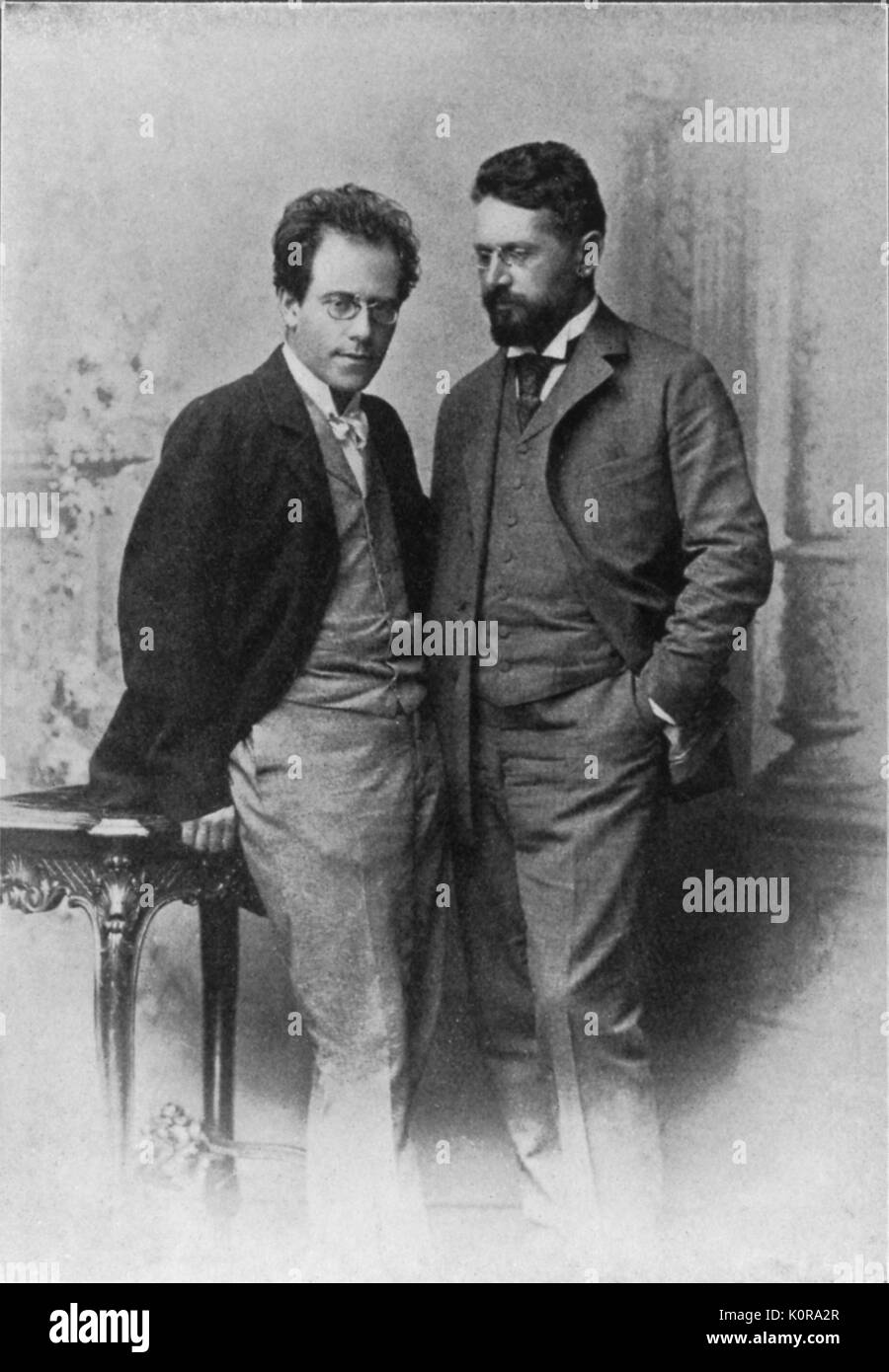 MAHLER, Gustav & Arnold ROSE in Vienna 1899 Austrian composer, 1860 ...