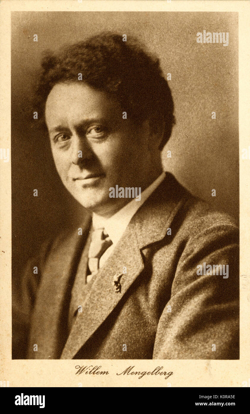 Willem Mengelberg. Dutch Conductor, 1871-1951 Stock Photo - Alamy