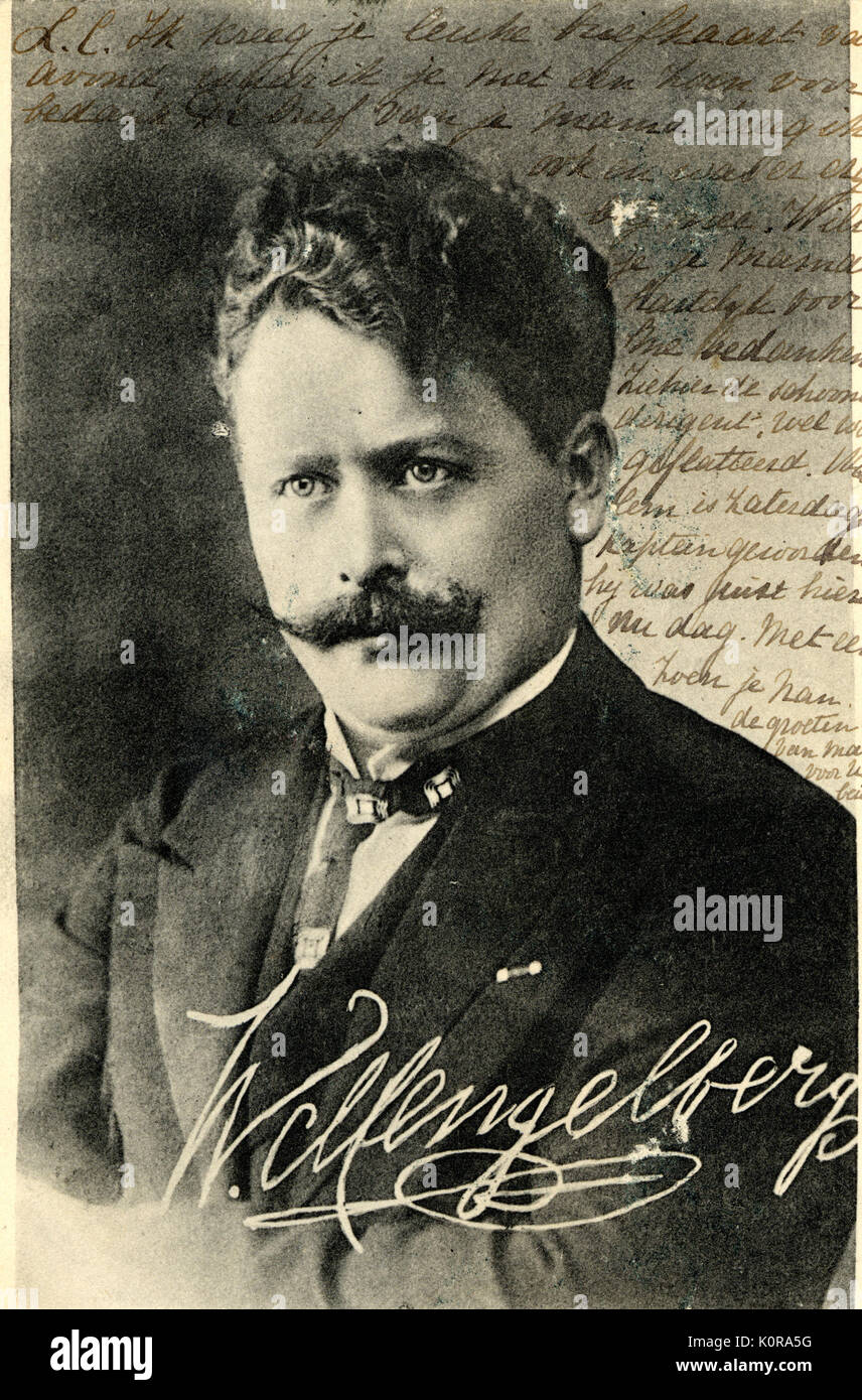 Willem Mengelberg portrait with signature Dutch Conductor (1871-1951 ...