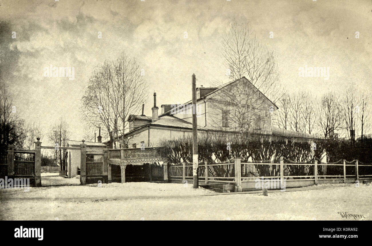 Pyotr Il'ych Tchaikovsky's house at Votinsk where he was born. Russian ...