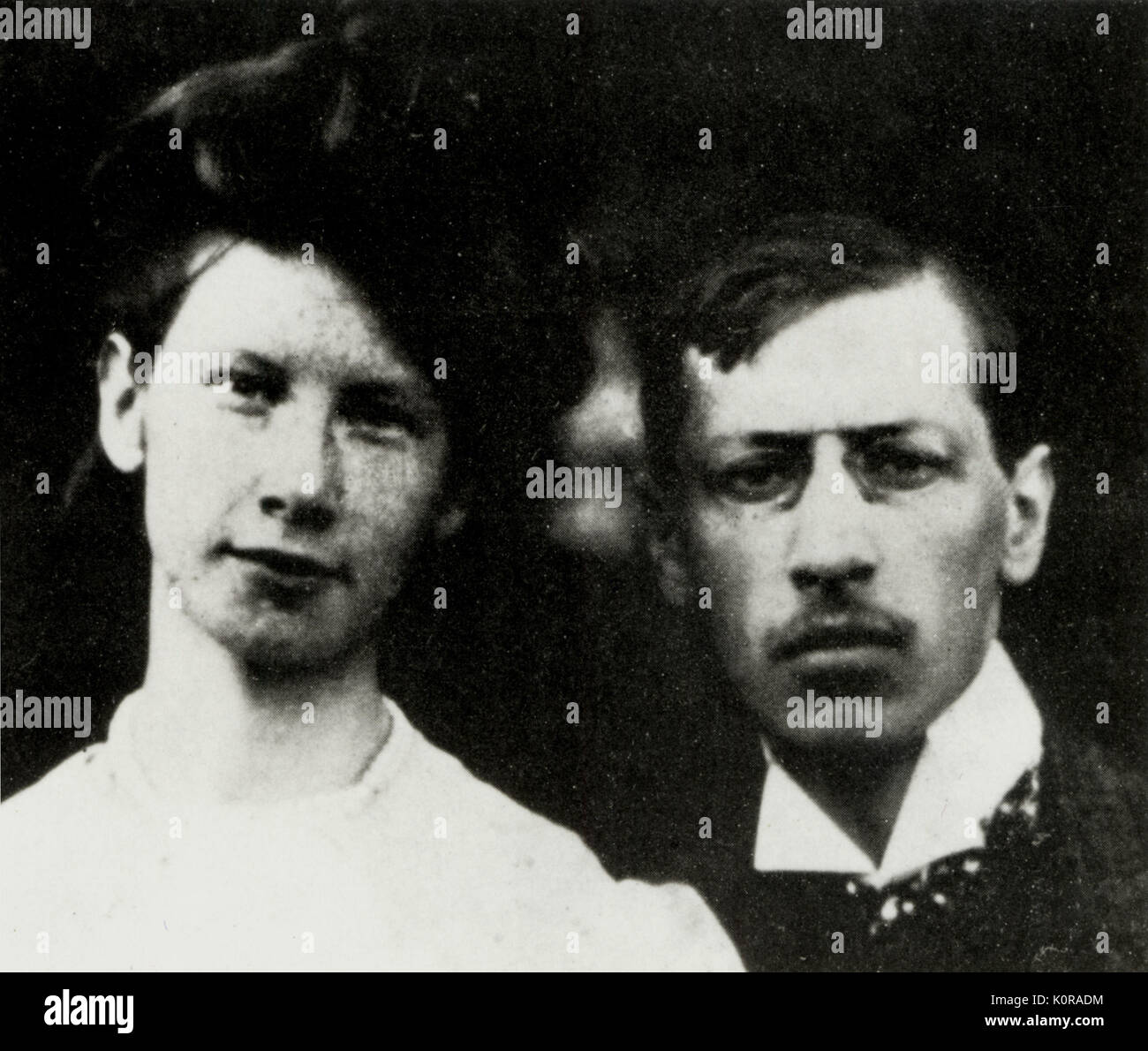 Igor Stravinsky And His Wife