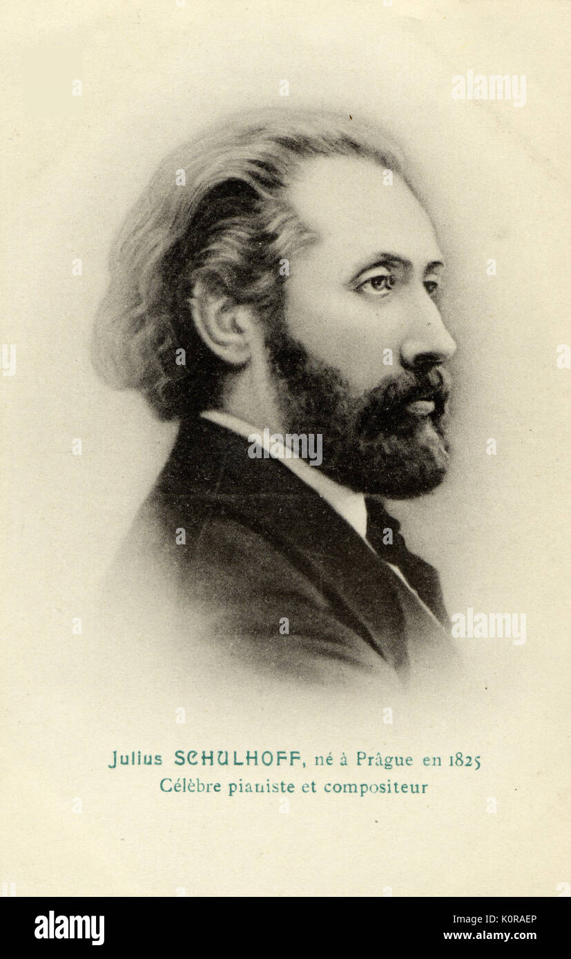 Julius Schulhoff Pianist and composer 1825-1898 Stock Photo - Alamy