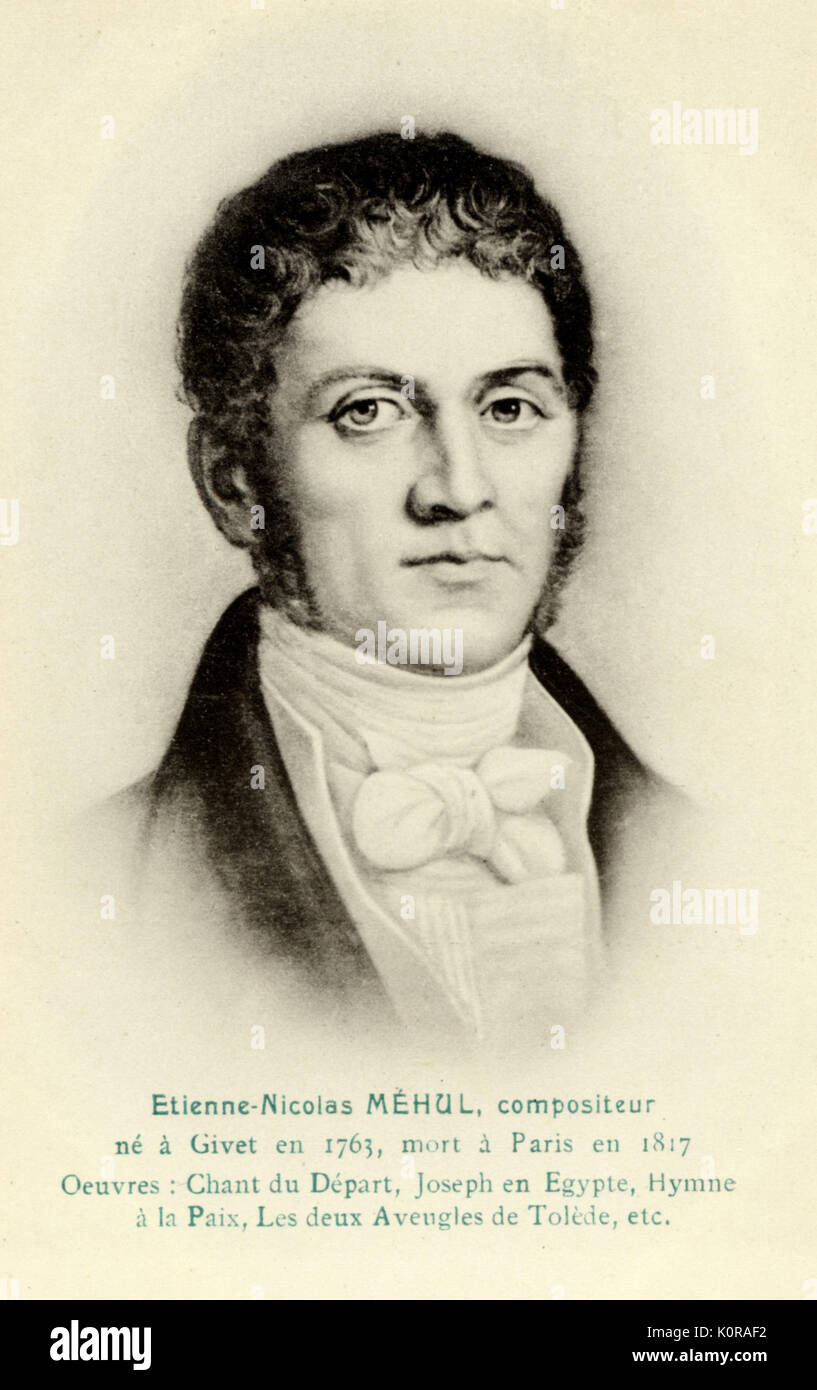 Etienne-Nicolas MÉHUL. French Composer 1763-1817 Stock Photo - Alamy