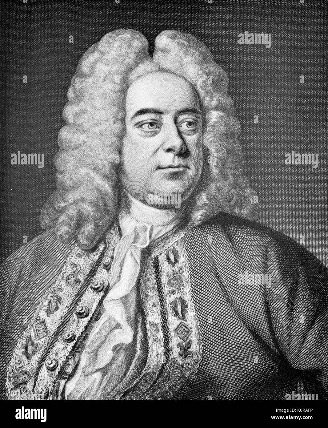 George frideric handel Black and White Stock Photos & Images - Alamy