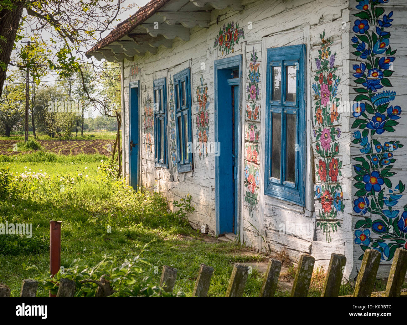 Painted Village Zalipie Poland Stock Photos & Painted Village Zalipie ...