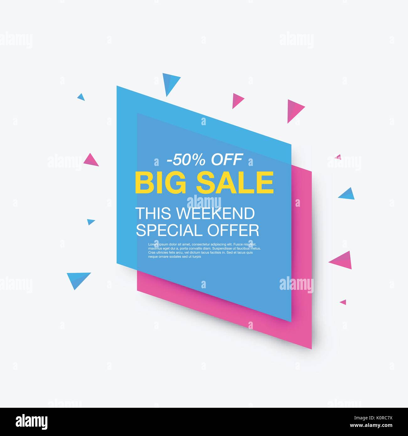 Weekend sale banner, special offer Stock Vector Image & Art - Alamy