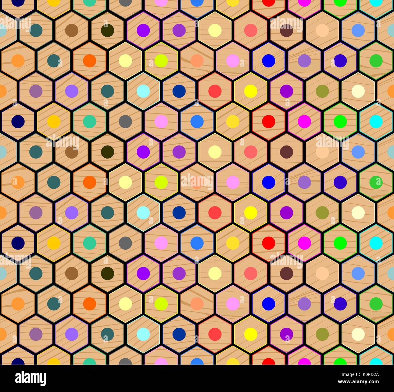 colored pencils seamless pattern in vector format individual objects ...