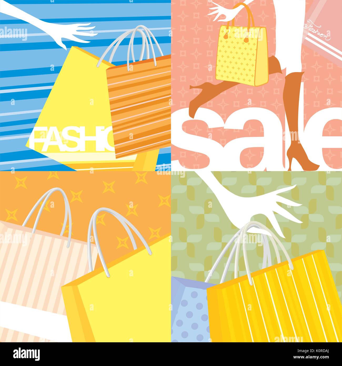 shopping backgrounds in vector format very easy to dit, individual ...