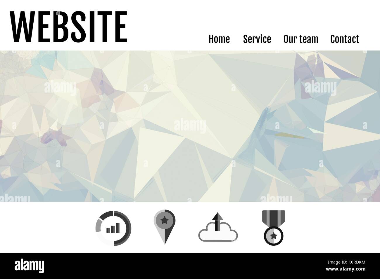 Digital composite of Minimalist website interface Stock Photo - Alamy