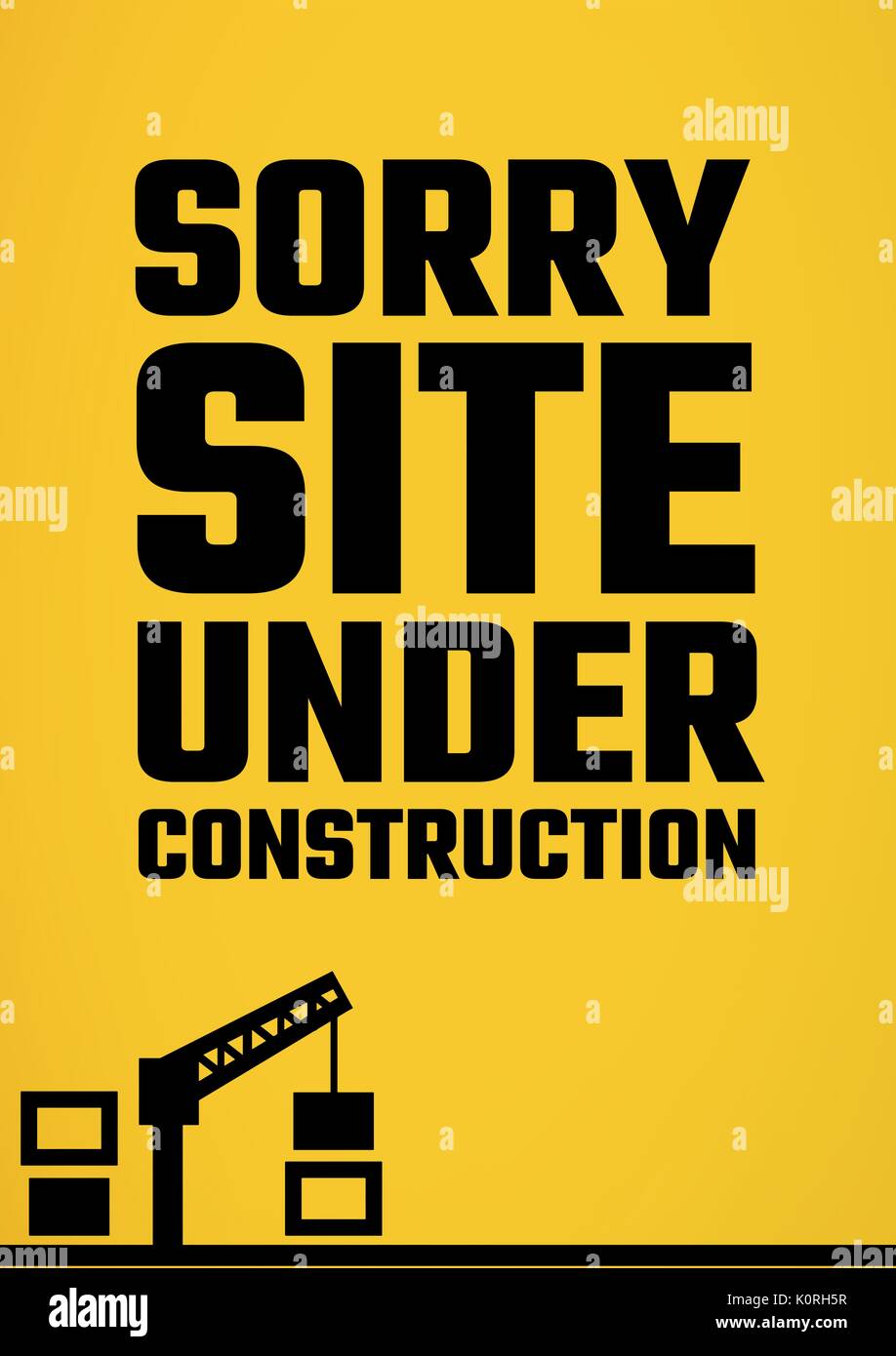 Digital composite of Website under construction text with construction ...