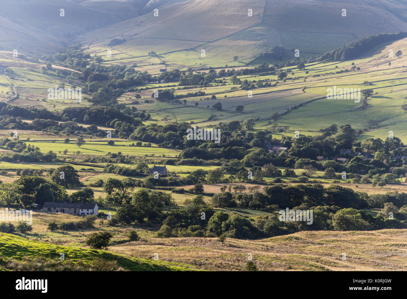 vale of edale peak district national park derbyshire england uk gb ...
