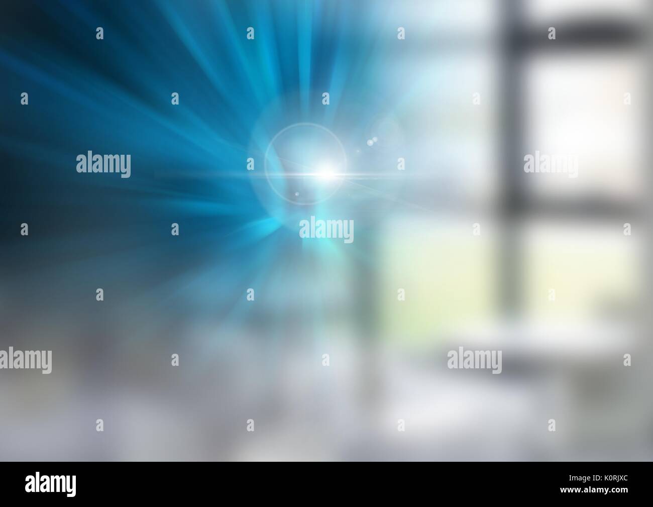 Digital composite of Abstract transition with windows Stock Photo - Alamy