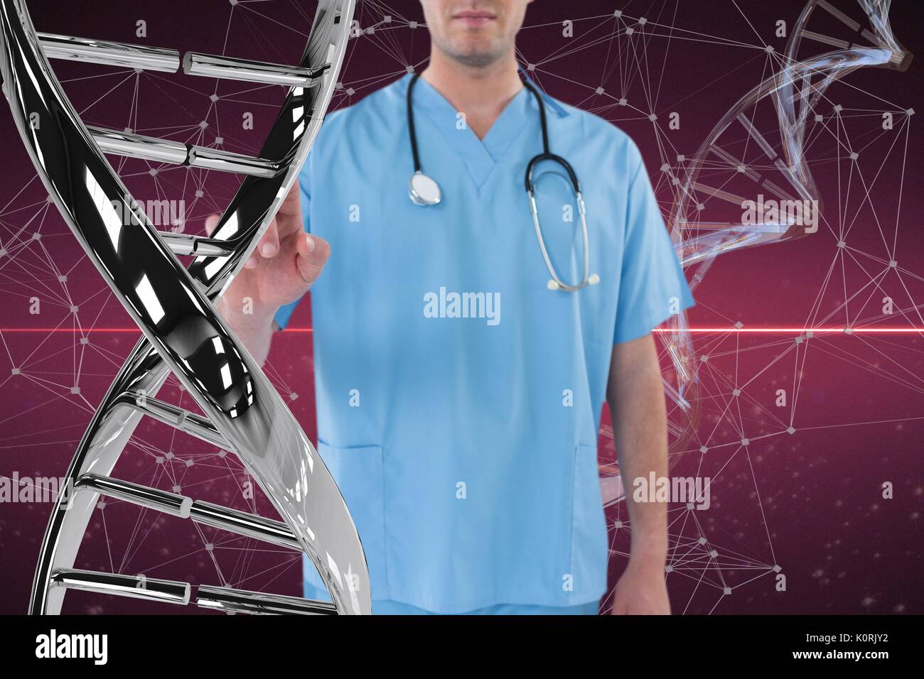 Dna strand and human heart hi-res stock photography and images - Alamy