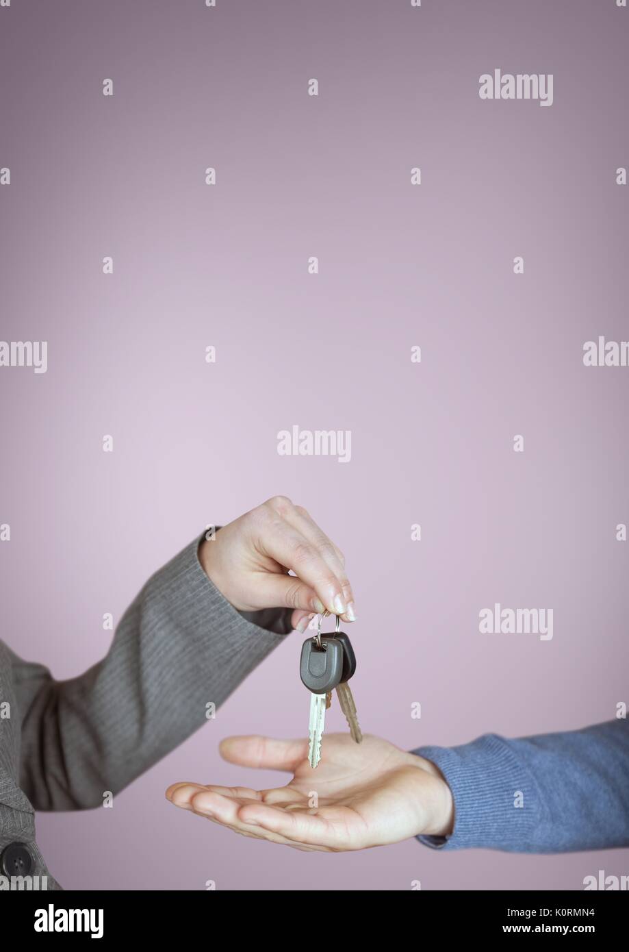 Digital composite of Person holding a tablet with a trophy Stock Photo ...