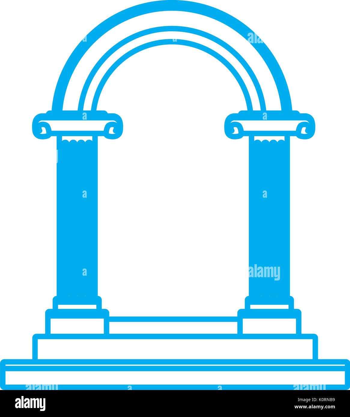 beautiful romantic arc door element for your wedding Stock Vector Image ...