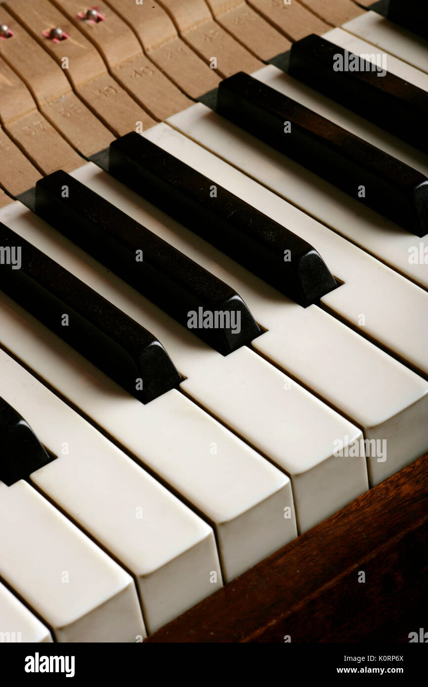 Piano keyboard - as part of the action Stock Photo - Alamy
