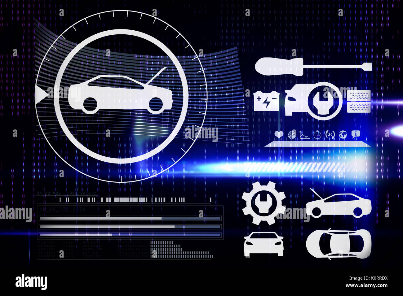 Composite image car interface hi-res stock photography and images - Alamy