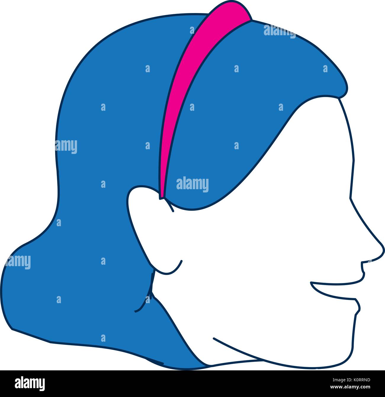 Beautiful bride profile Stock Vector Images - Alamy