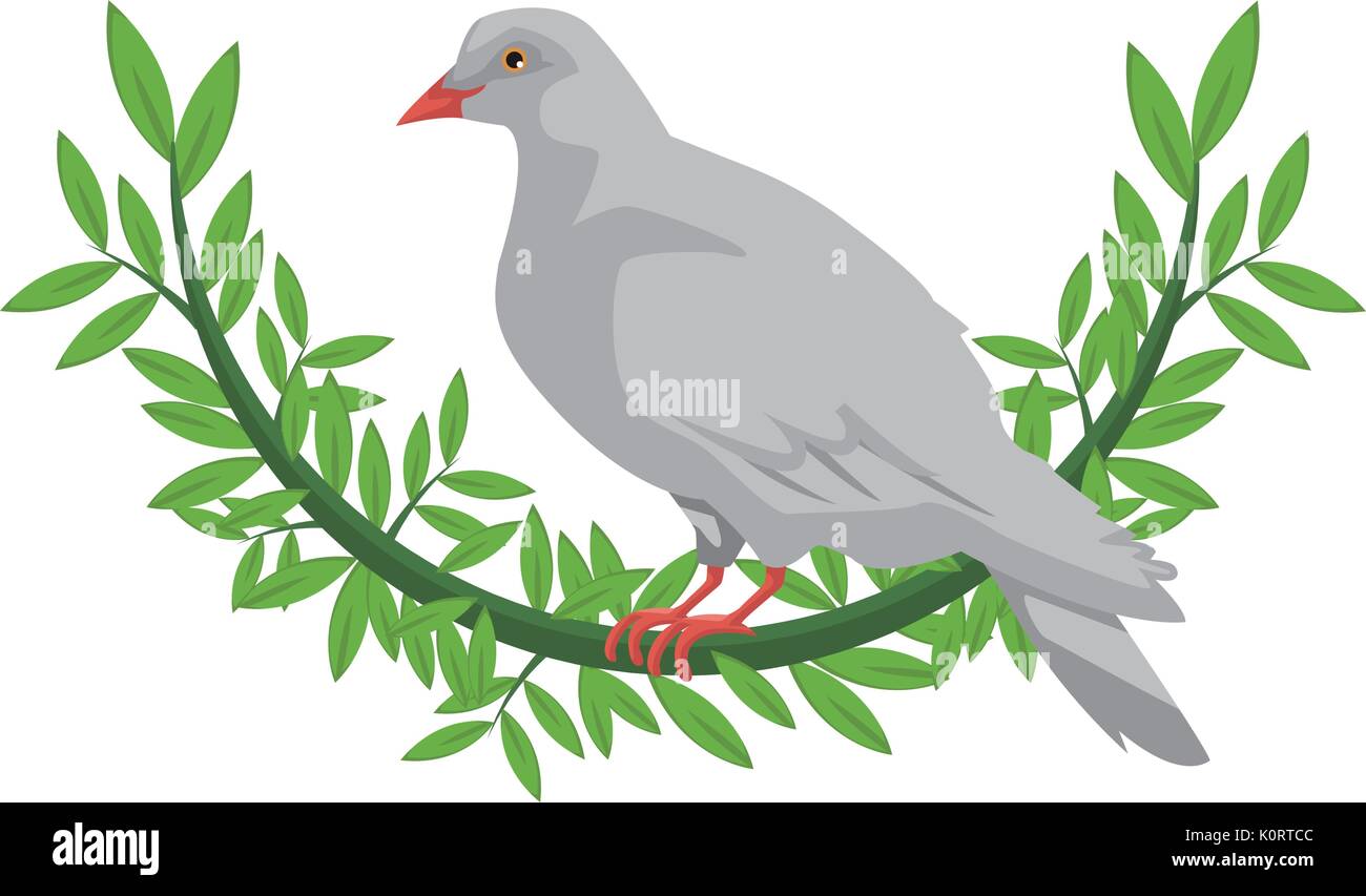 dove with olive branch peace emblem Stock Vector Image & Art - Alamy