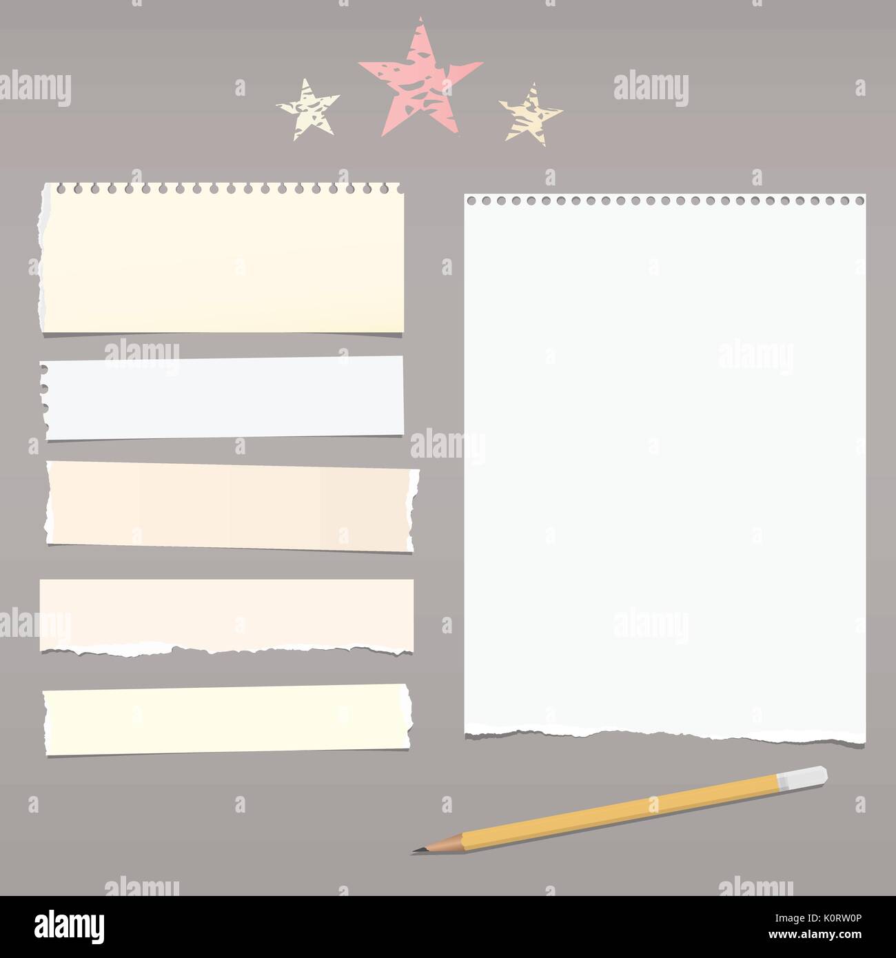 Light brown paper pencil hi-res stock photography and images - Alamy