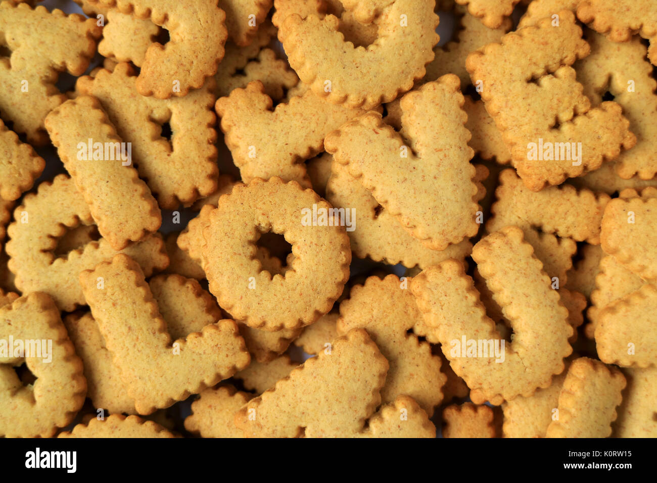Alphabet biscuits hi-res stock photography and images - Alamy