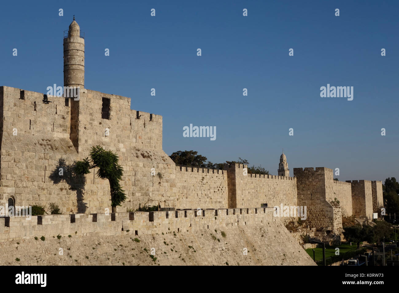 The fortified Tower of David, also known as the Jerusalem Citadel and ...