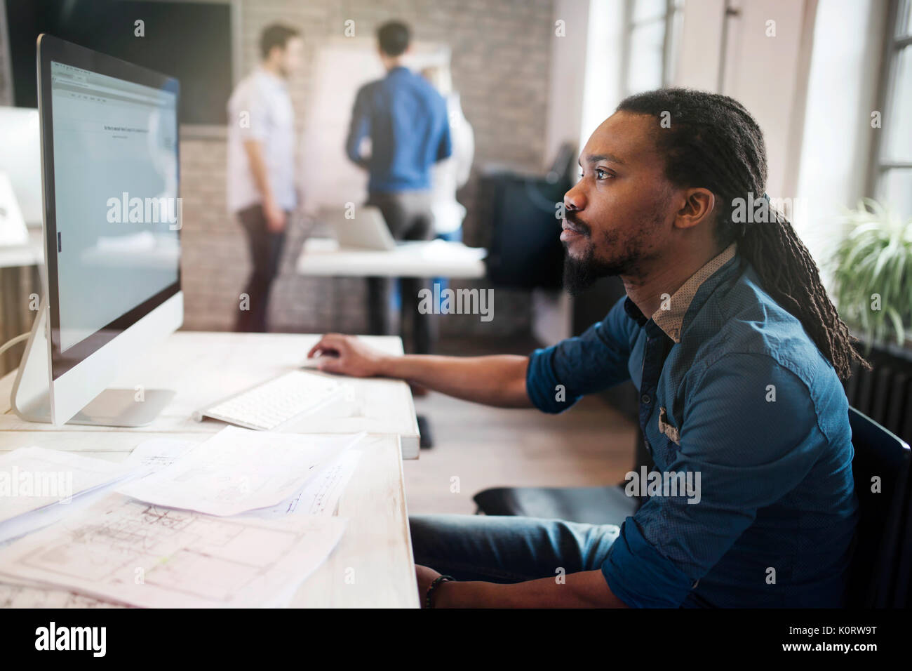 Designer work desk hi-res stock photography and images - Alamy