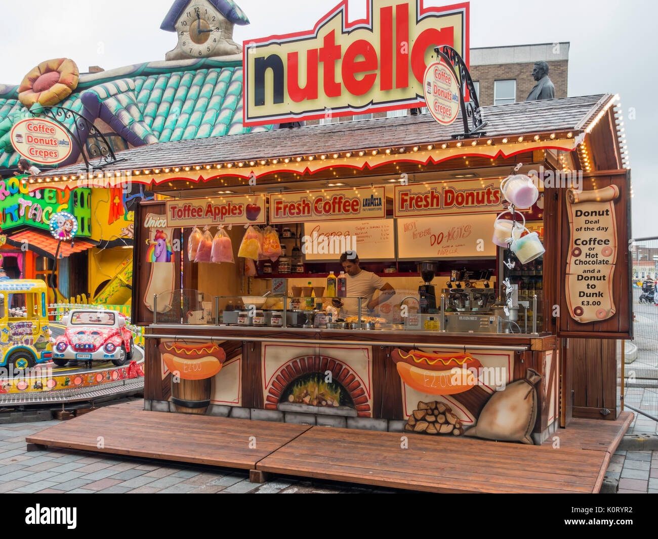 Donut stall donuts stall hi-res stock photography and images - Alamy