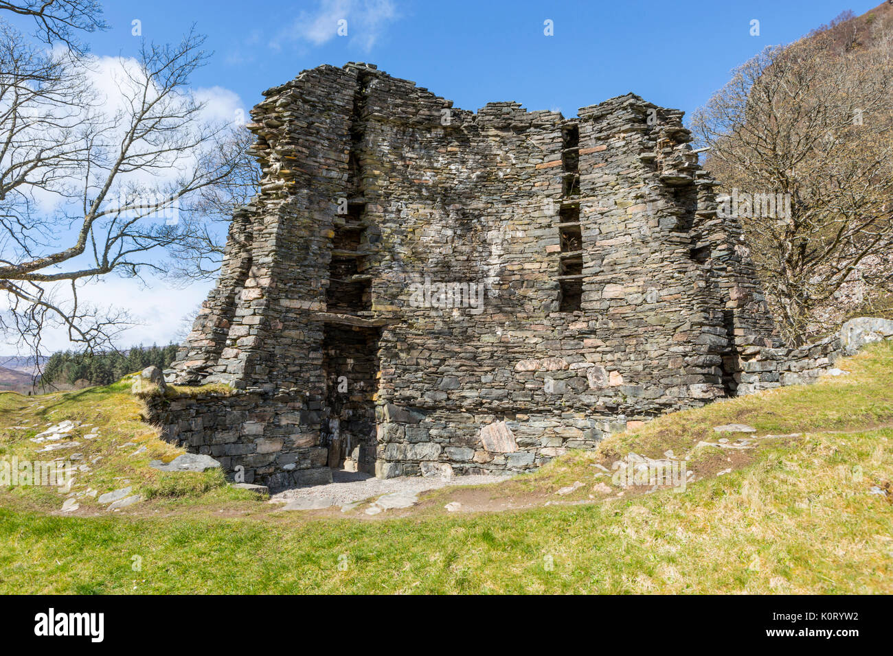 A Scottish Broch, Dun Telve, Taobh A-Staigh An Duin, Glen Elg Stock ...