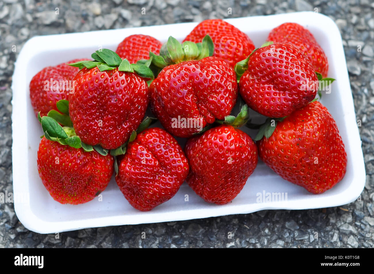 strawberry is an excellent source of vitamin C and flavonoids Stock ...