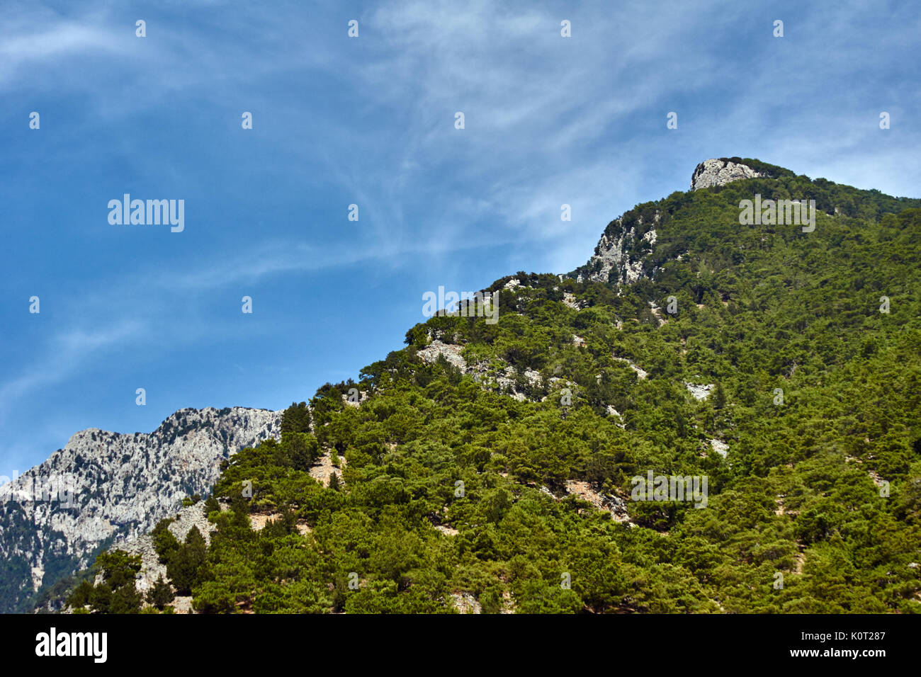 Lefka Ori - rocky summit of the White Mountains on the island of Crete ...