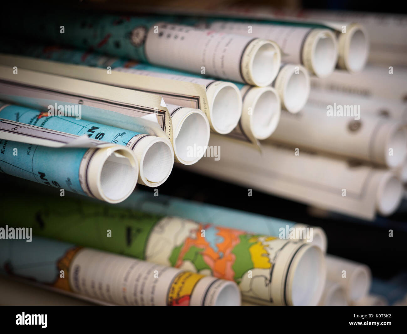 Map of roll hi-res stock photography and images - Alamy