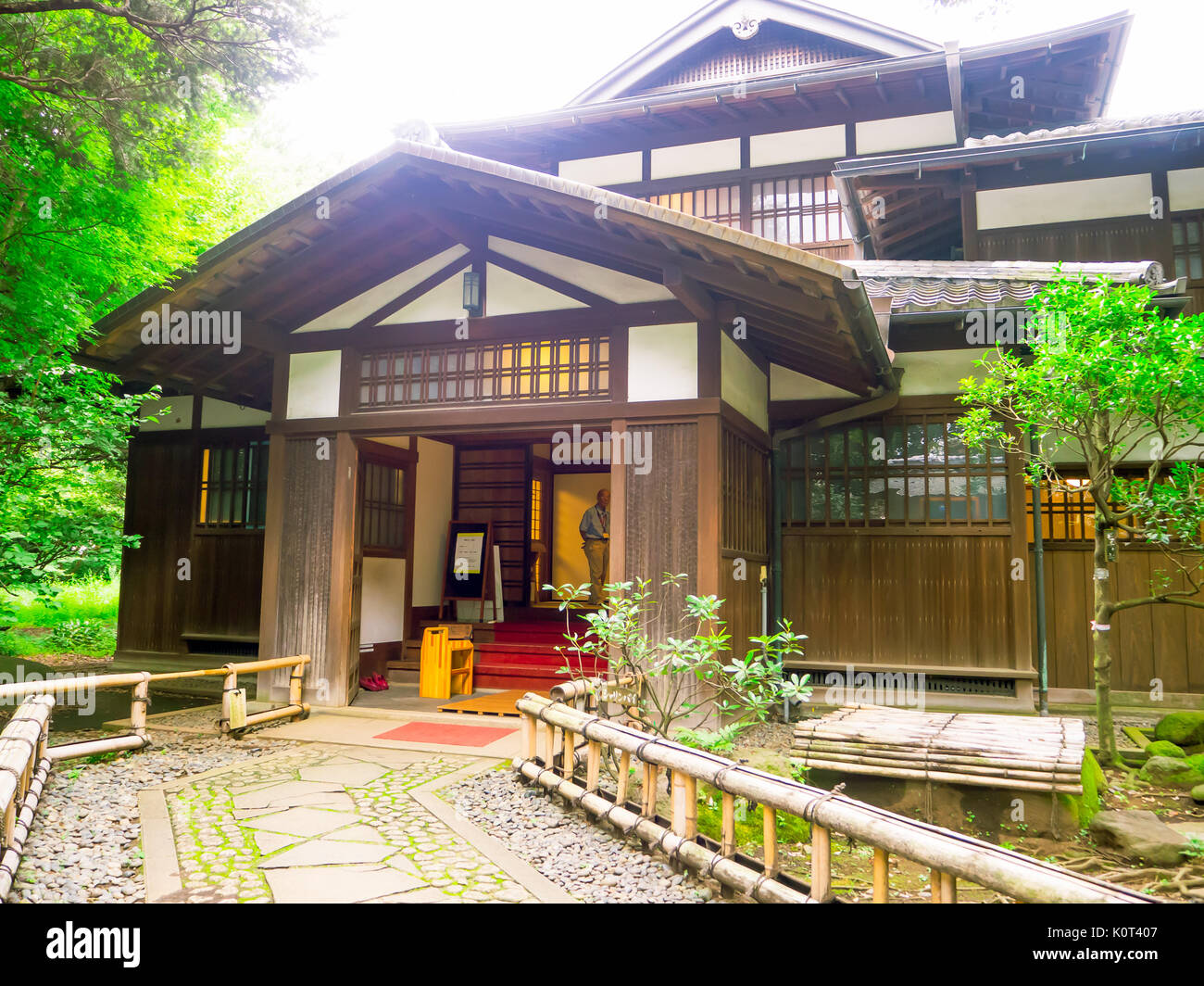 KYOTO, JAPAN - JULY 05, 2017: Enter of a typical stylized japanesse ...