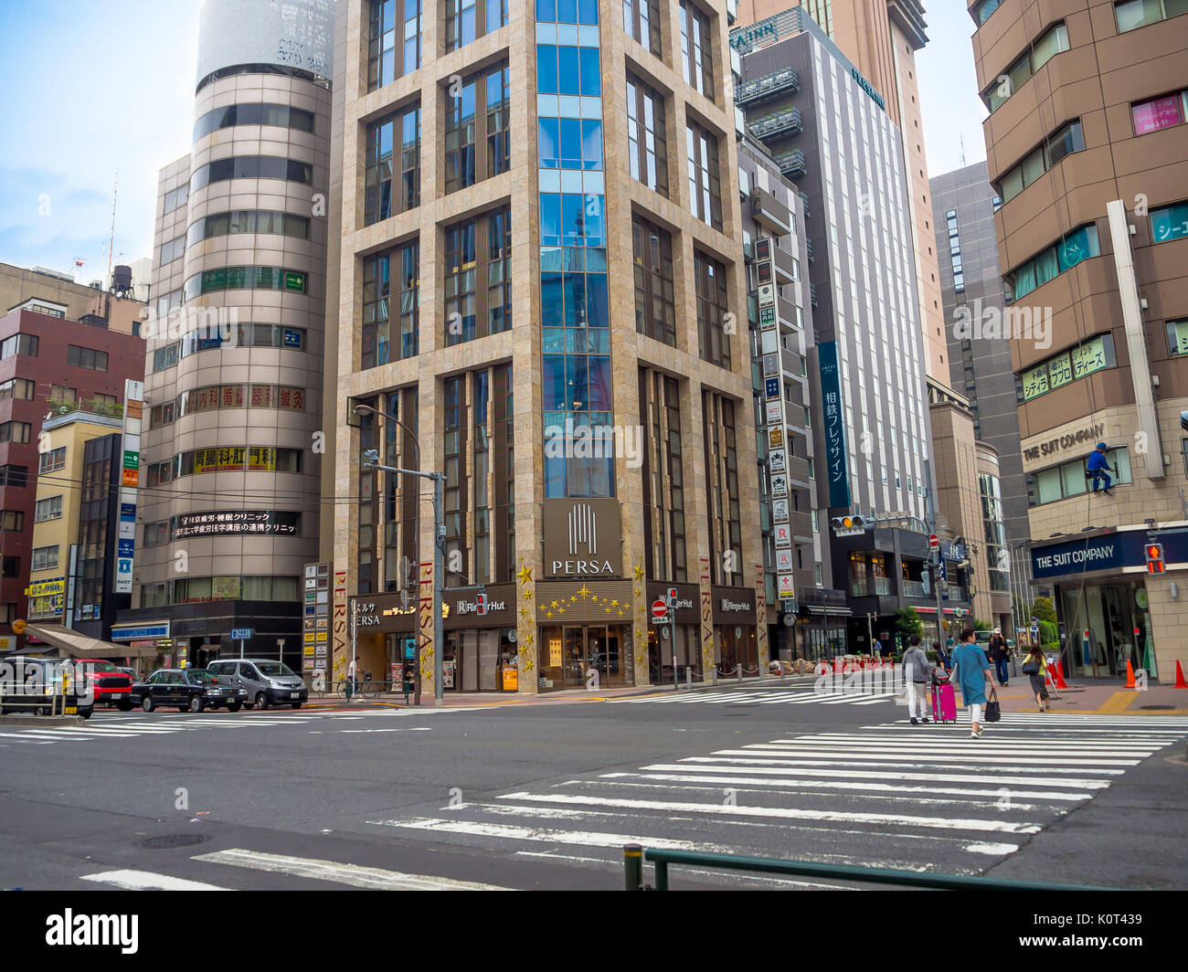 TOKYO, JAPAN JUNE 28 - 2017: Traditional street in Shinjuku Golden Gai ...
