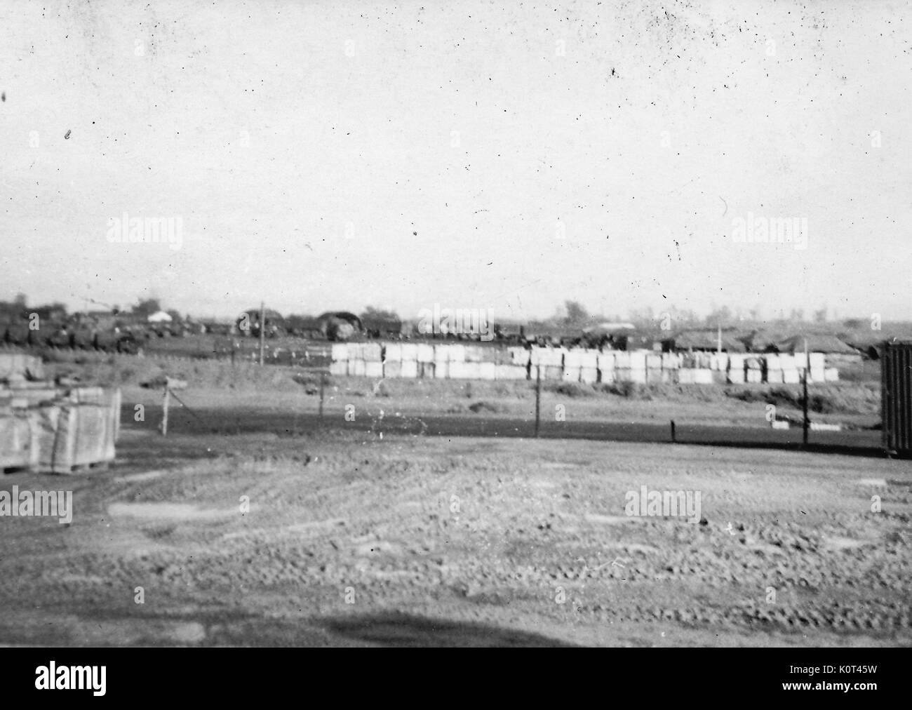 A large outdoor area on a United States military base that contains ...