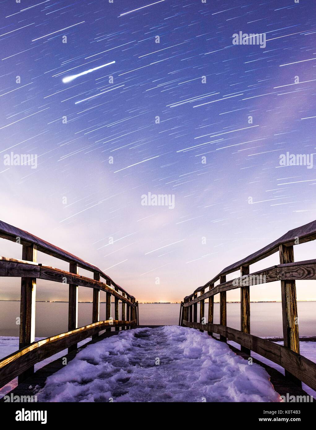 Night Sky on the Beach Stock Photo - Alamy