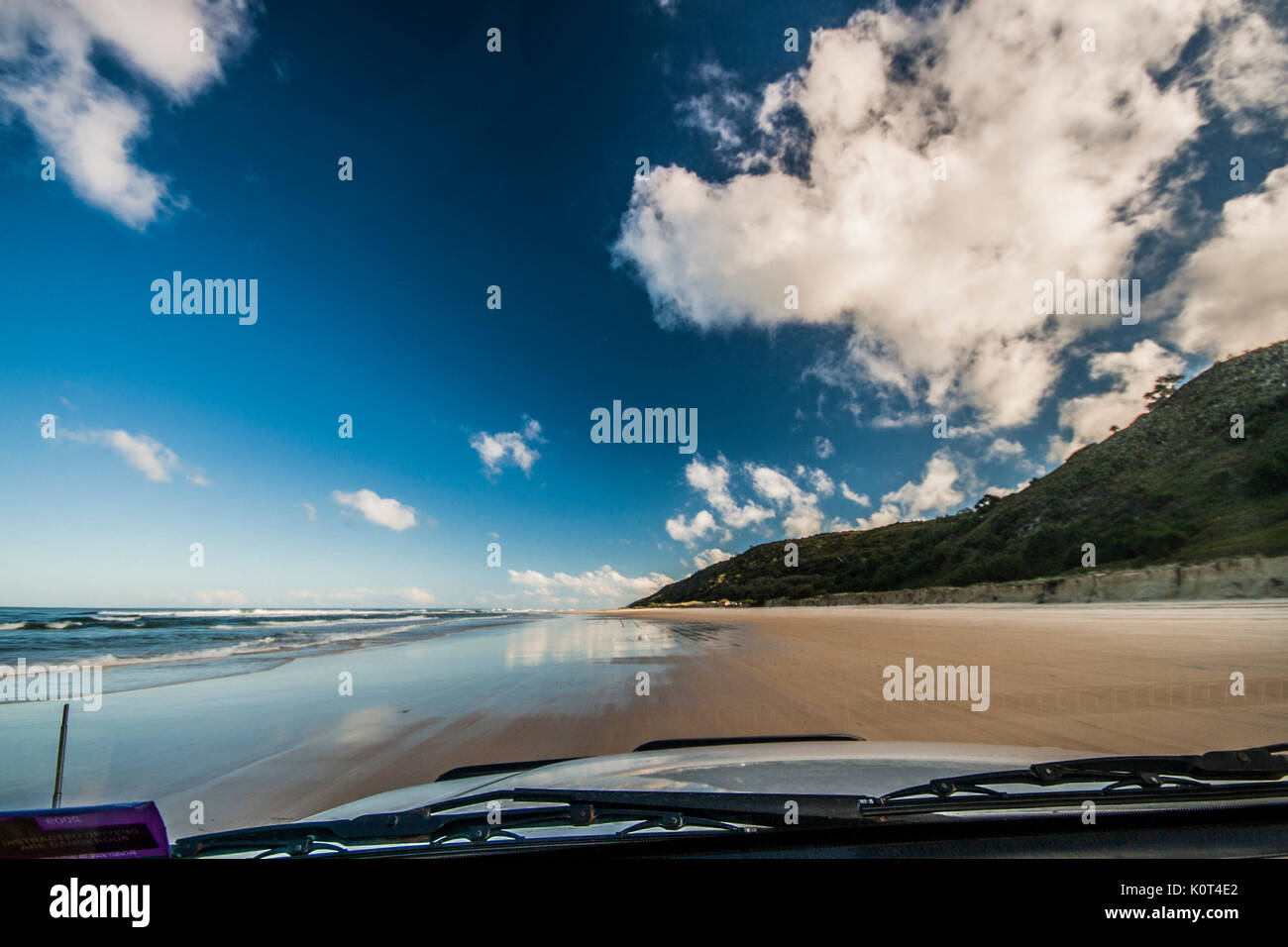 Driving on the beach Stock Photo - Alamy