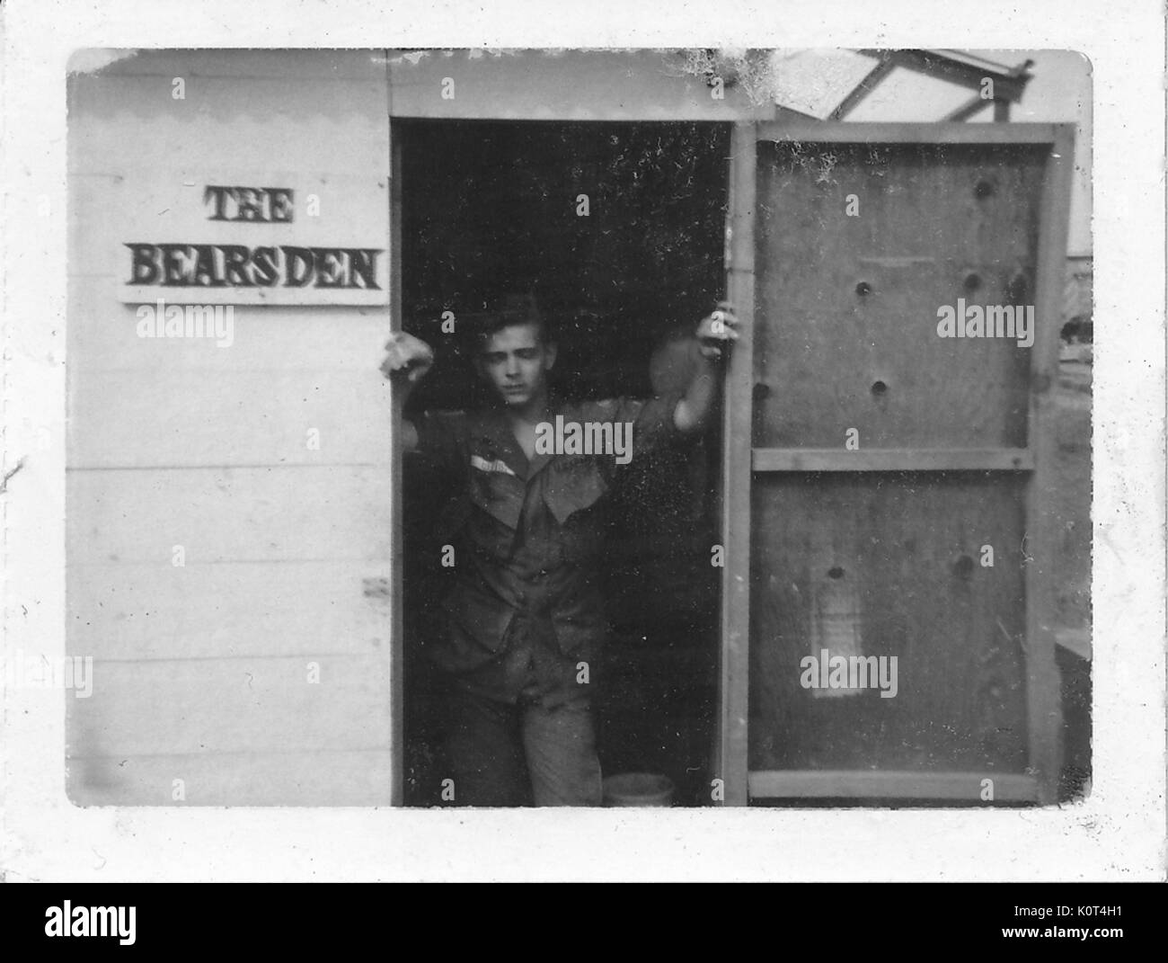 Military sign exterior Black and White Stock Photos & Images - Alamy