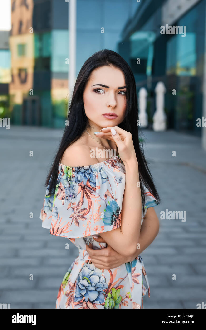 woman in the street Stock Photo - Alamy
